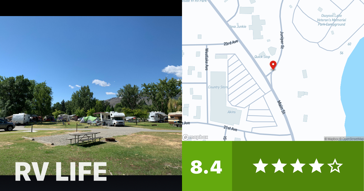 Osoyoos Lake Veteran's Memorial Park - Oroville, Washington - RV LIFE ...