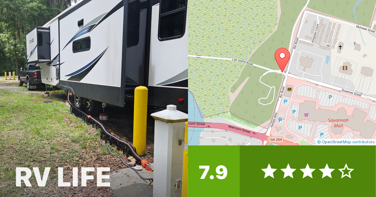 Lotts Island Army Airfield RV Park - Hunter Army Airfield, Georgia - RV ...