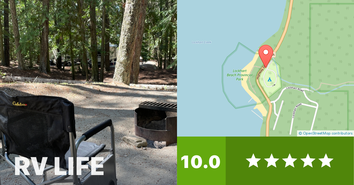 Lockhart Beach Provincial Park - Crawford Bay, British Columbia - RV ...