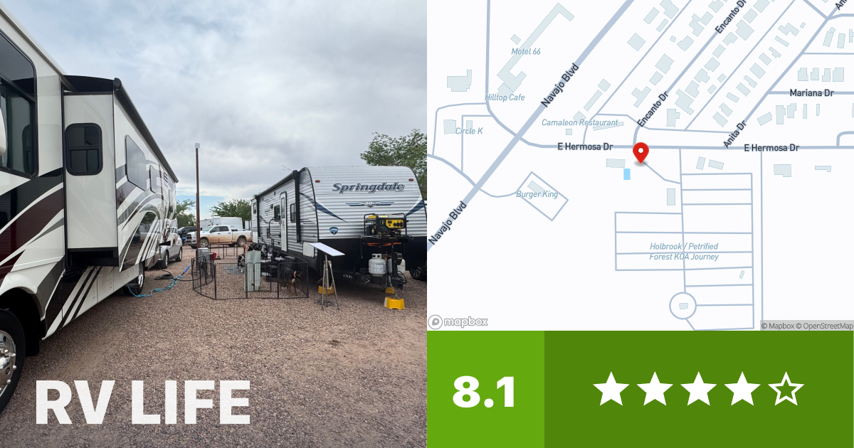 Holbrook / Petrified Forest KOA Journey - Holbrook, Arizona - RV LIFE ...