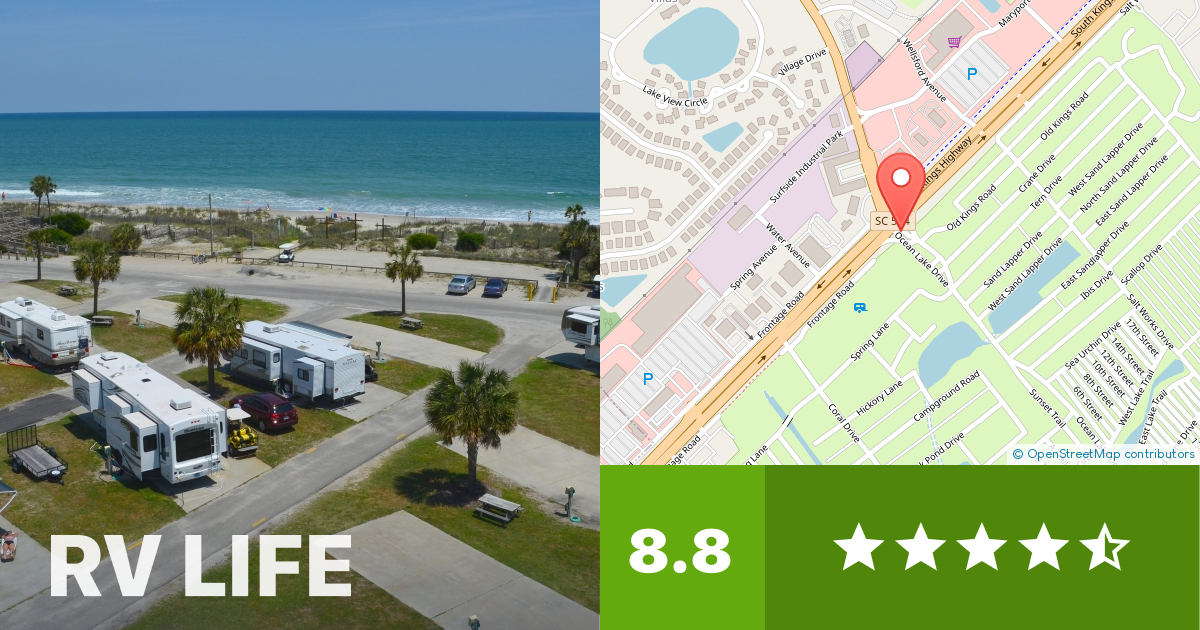 Ocean Lakes Myrtle Beach Map 6001 Q33 S Kings Hwy. UNIT Q 33 East