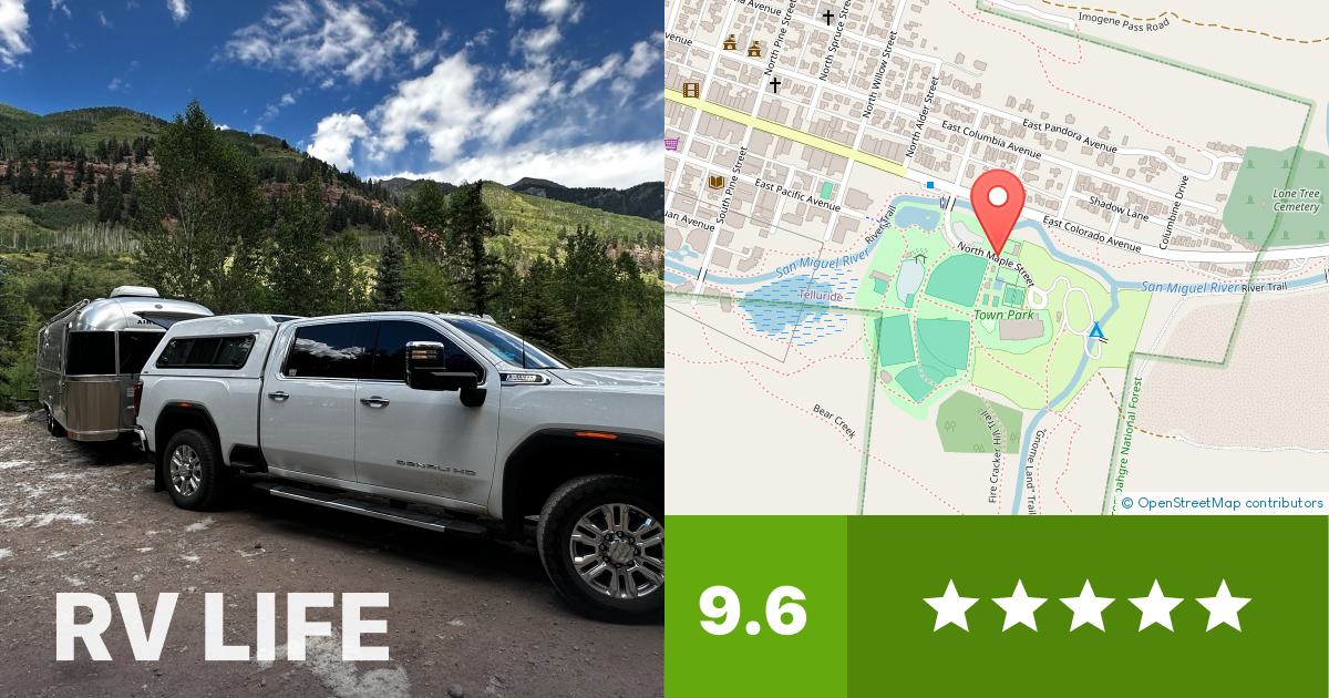 Telluride Town Park - Telluride, Colorado - RV LIFE Campground Reviews