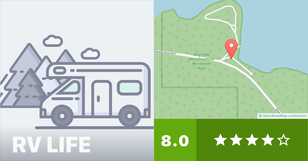 Wolf Lake West Provincial Recreation Area - Cynthia, Alberta - RV LIFE ...