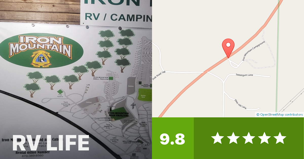 C.M.A.-Iron Mountain Cabins and Campground - Mena, Arkansas - RV LIFE ...