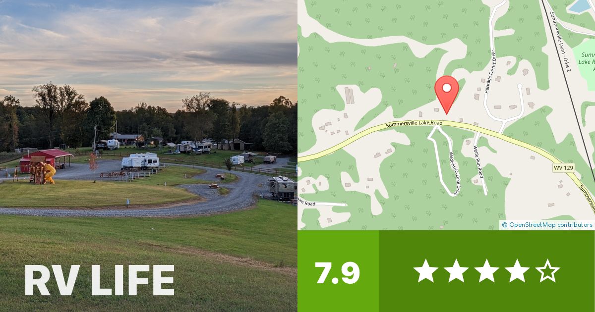 Mountain Top RV Park & Cabins - Summersville, West Virginia - RV LIFE ...