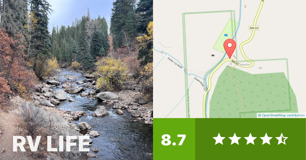 Pecos Canyon State Park - Mora Campground - Tererro, New Mexico - RV ...