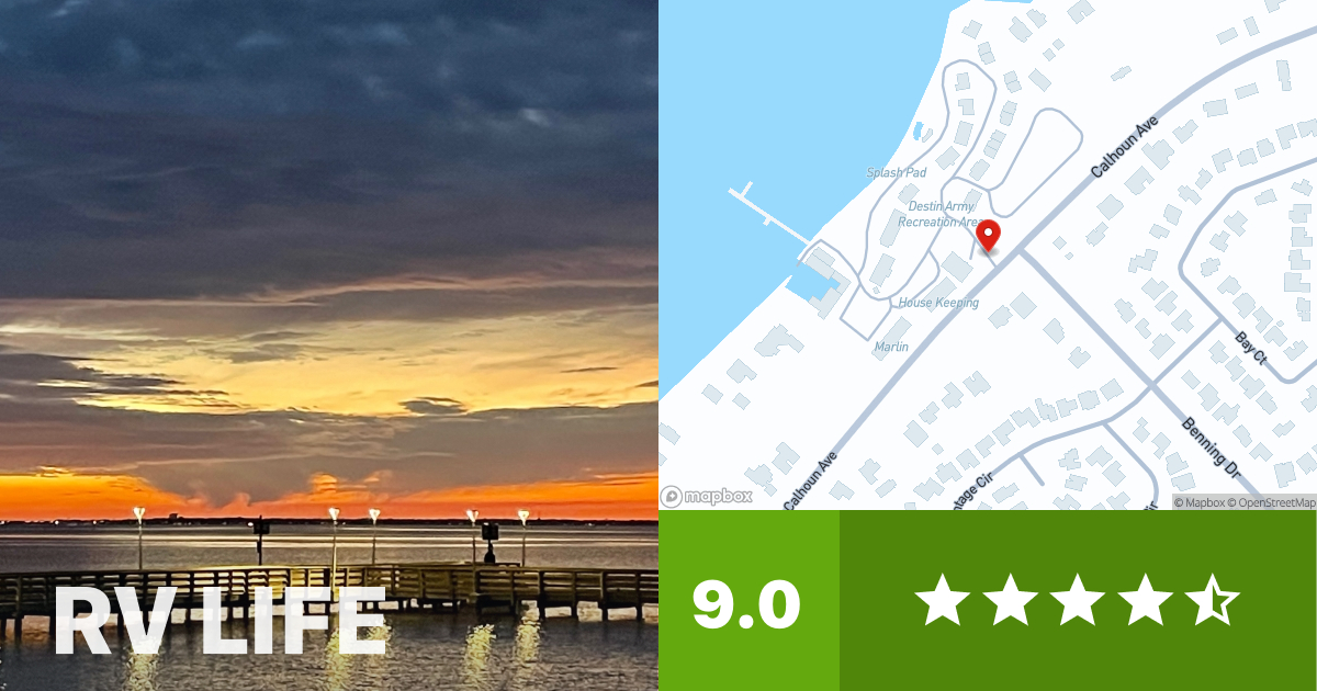 Destin Army Infantry Center Recreation Area - Destin, Florida - RV LIFE ...