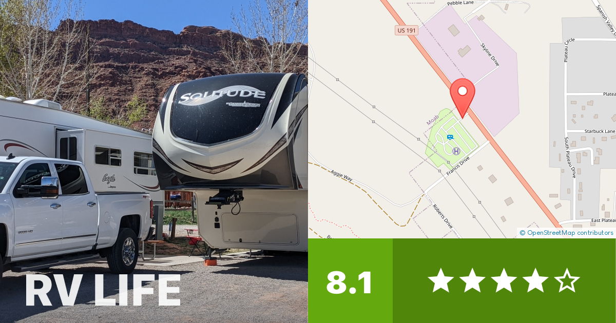 Moab Rim RV Campark & Cabins - Moab, Utah - RV LIFE Campground Reviews