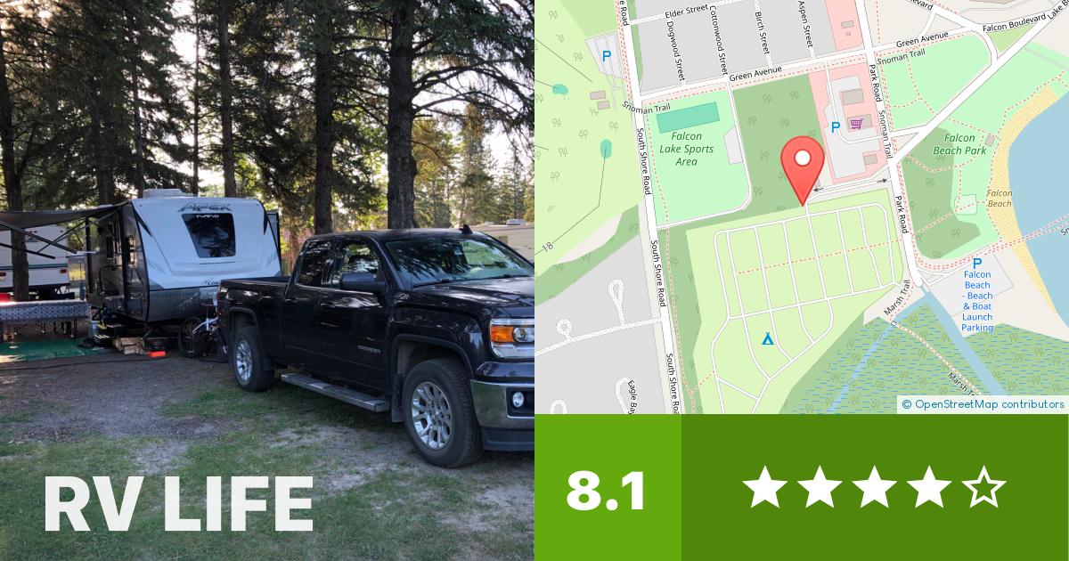 Whiteshell Provincial Park, Falcon Lake Beach Campground - Falcon Lake ...